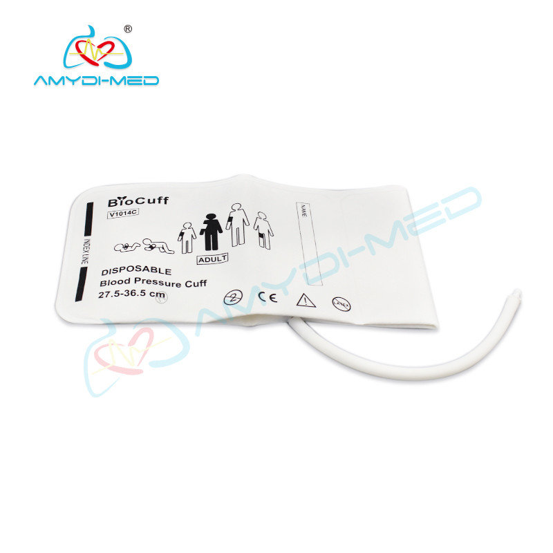 Disposable High quality Small Child Double tube NIBP cuff,without gasbag, Disposable medical nibp