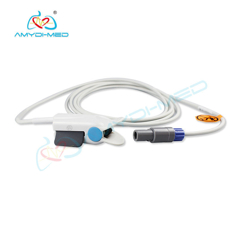 Reusable digital MINDRAY 6pin neonate silicone wrap ADULT spo2 sensor/probe, medical SPO2 SENSORTPU cable