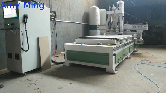 CNC wood router Jinan superstar cnc 1325 four heads routter machine with four processing function