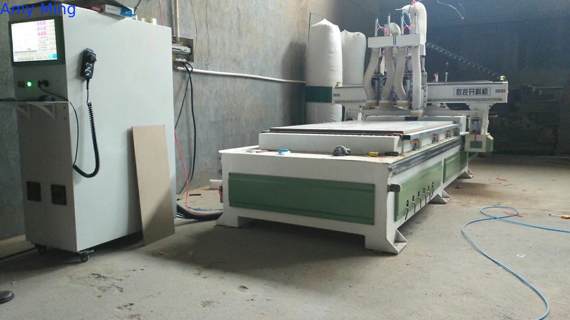 CNC wood router Jinan superstar cnc 1325 four heads routter machine with four processing function