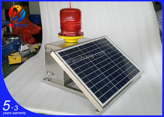 AH-MS/S OEM/ODM solar powerd medium intensity 2000cd aviation obstacle lights