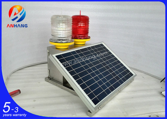 AH-MS/R High-quaility ICAO Solar aircraft warning lights,LED flashing navigation light for telecom tower FACTORY