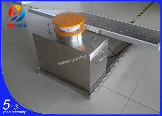 AH-MS/A Solar powered LED aviation light/Solar obstruction light/obstacle light/Red flash aircraft warning light