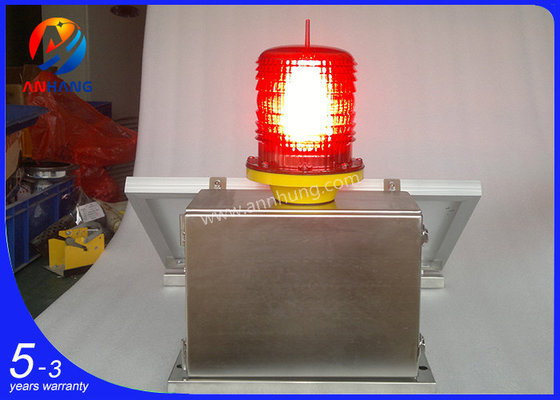AH-MS/S OEM/ODM solar powerd medium intensity 2000cd aviation obstacle lights