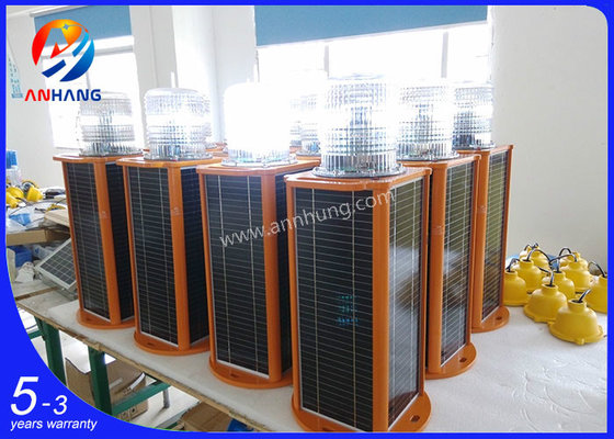 AH-MS/P Medium intensity Solar powered LED obstacle light/LED solar air obstruction light for building/GSM tower/windtur