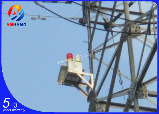 AH-MS/R High-quaility ICAO Solar aircraft warning lights,LED flashing navigation light for telecom tower FACTORY