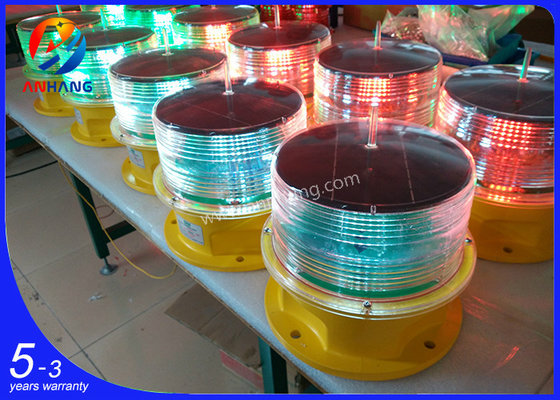 Integrated solar-powered low intensity aircraft warning lights ,L-810 aviation obstruction lamps