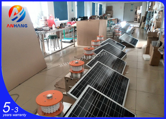 AH-MS/A Medium intensity Solar powered LED obstacle light/LED solar air obstruction light for building/GSM tower/windtur