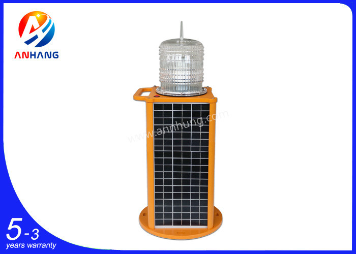 AH-MS/P Medium intensity Solar powered LED obstacle light/LED solar air obstruction light for building/GSM tower/windtur