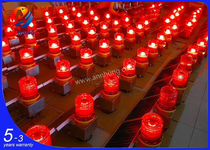 AH-LS/S solar led flashing warning aviation obstacle lights ,aircraft tower obstruction lightings