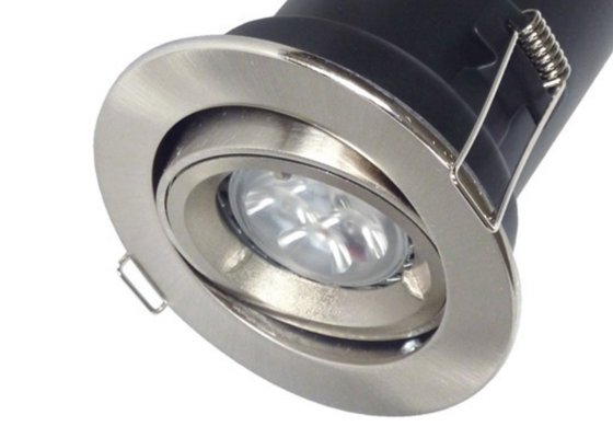 Fire Rated LED Downlight - 30° Adjustable Downlight - Die Cast Downlight - GU10 LED Spotlight