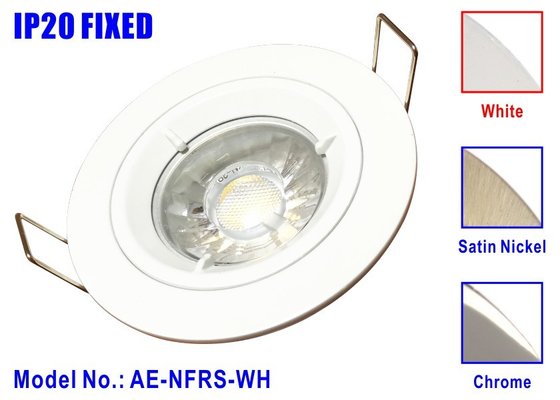 Die Cast Aluminium GU10 MR16 IP20 Fixed Downlighter - White Color