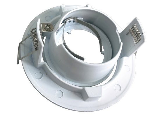 Aluminium GU10 G5.3 Centre Tilt Twist Lock Downlight Gimble - White Color
