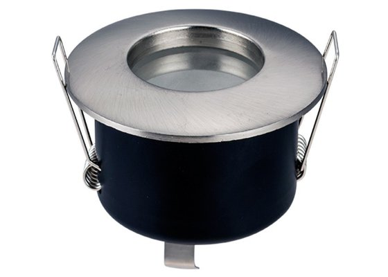Aluminium GU10 MR16 Push Lock IP65 Bathroom Downlighted - Satin Nickel Color