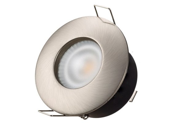 Aluminium GU10 MR16 Push Lock IP65 Bathroom Downlighted - Satin Nickel Color