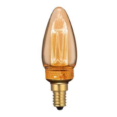 2W E14 LED C35 Bulb, Deco Light, Fashionable Glass Bulb, Warm White Lamp, LED Candle