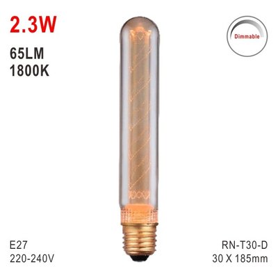 E27 LED Bulb, Deco Light, LED Lamp, Tube Bulb, Fashionable Glass Bulb, Candle Light