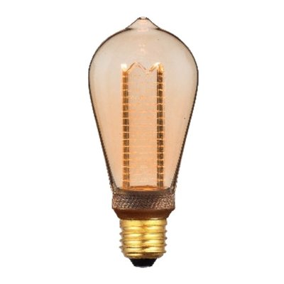 ST64 Bulb, LED Deco Light, E27 Bulb, Fashionable Glass Bulb, LED Candle, Dimmable Bulb