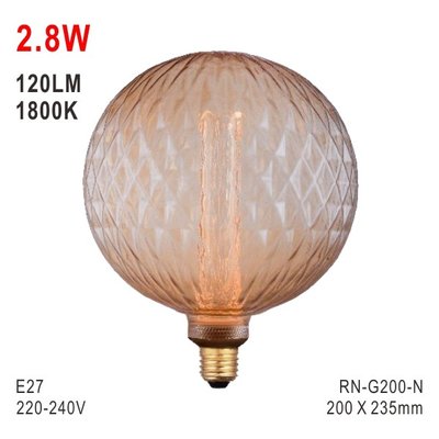 G200 Bulb, Decorative Light, E27 LED Bulb, Fashionable Glass Bulb, Energy Saving Lamp