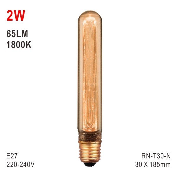 E27 LED Bulb, Deco Light, LED Lamp, Tube Bulb, Fashionable Glass Bulb, Candle Light