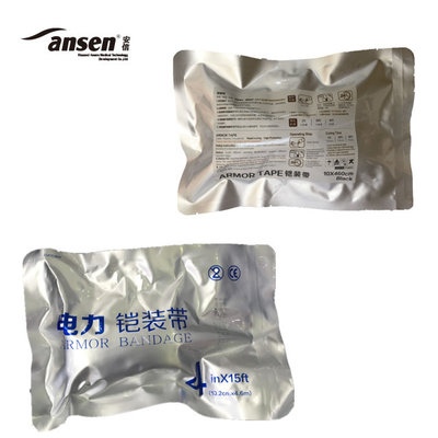 High quality armoring tape/Industrial amor wrap/self adhesive fiberglass repair bandage