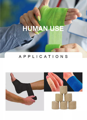 Bulk Wholesale Custom Logo Printing Medical Supplies Non Woven Easy Tear Self Adhesive Vet Wrap Cohesive Elastic Bandage