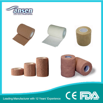 Hospital grade medical sports custom print colored self adhesive vet wrap cohesive elastic bandage