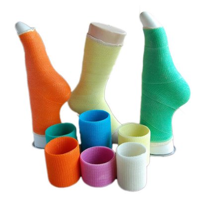 Surgical fracture using fiberglass casting bandage