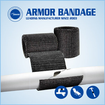 China Supplier Black Fiber Wrap Fixing Tape Roller Wrap Repair Fix Bandage Kit FDA CE Certificate OEM