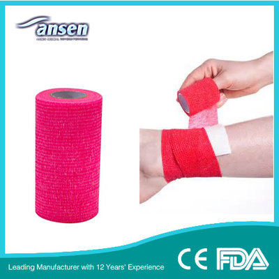 China factory cohesive wrap vetwrap Self adhesive Non Woven Elastic Cohesive Bandage