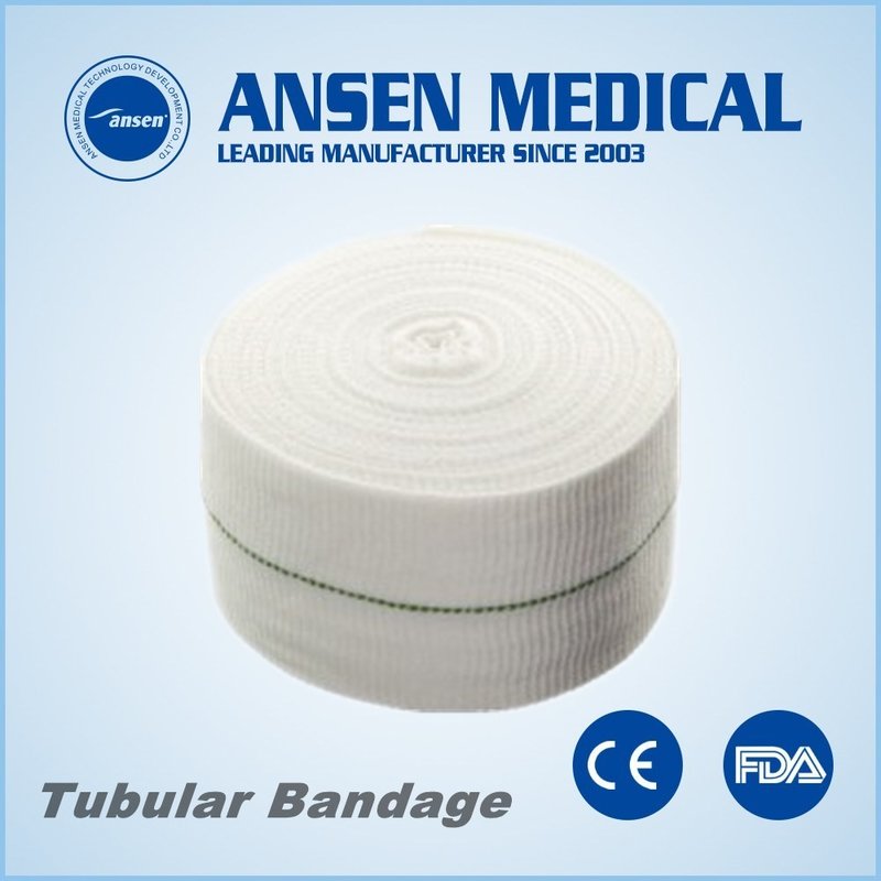 Color coded Tubular Bandage 5cm X 10m with Green Line for Medium Limbs