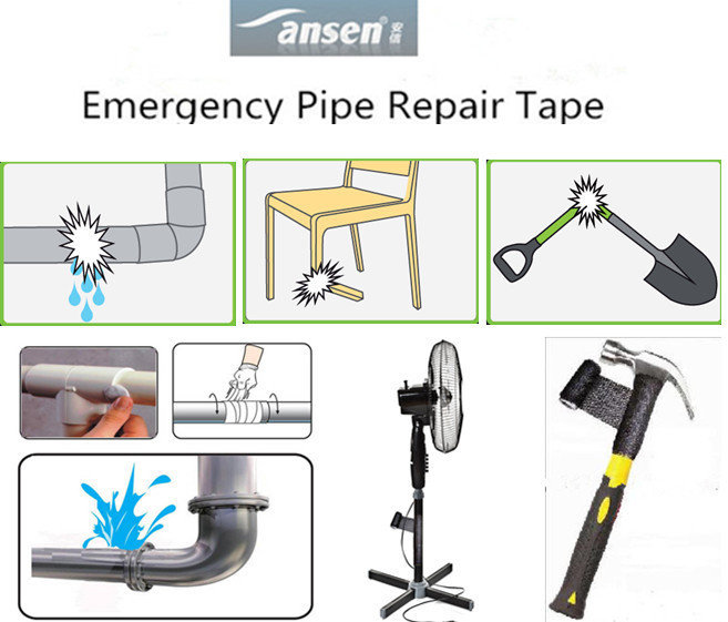 50mm PU Resin Fiberglass Cast Repair Bandage Epoxyy for Water Pipe Leakage Repair Fibre Wr