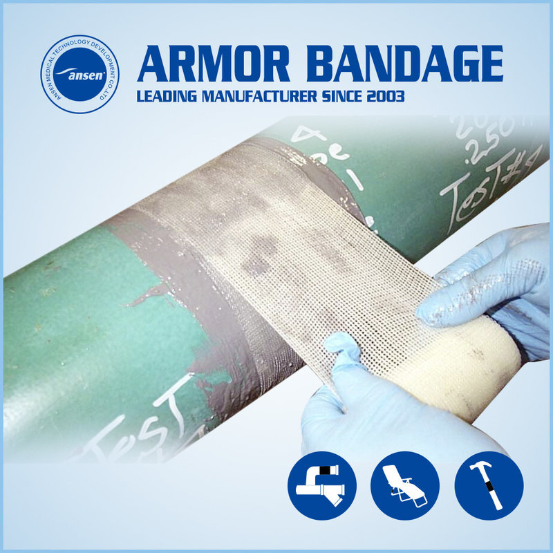 100mm4.6m Ansen Black Pipe Wrap Repair Bandage Fix it Wrap Repair Tape Fiberglass Fix Tape