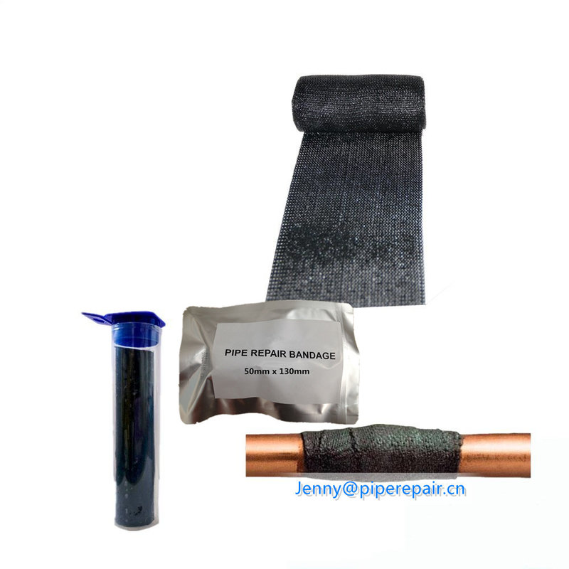 Plumber materials Water Activated pipe leak repair clamp pipe repair bandage fiberglass wrap