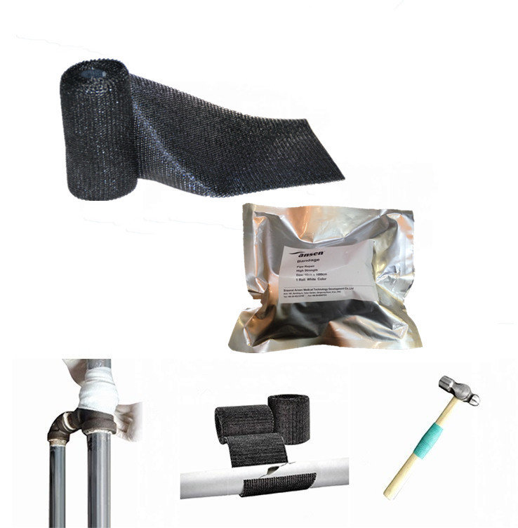Water Plastic PVC Pipeline Wrap Repair Bandage Repair Pipe/Hose Clamp Industrial Pipe Repair Kit
