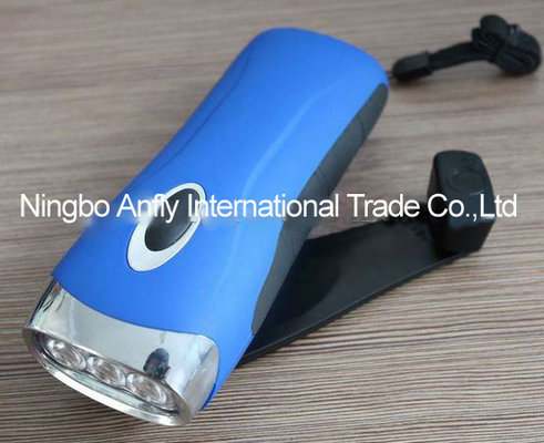 Anfly portable rechargeable emergency dynamo led flashlighting dynamo led flashlight with CE and ROHs