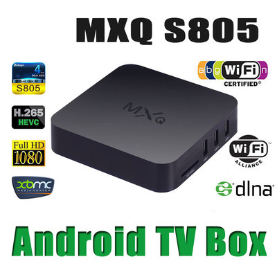 MXQ Set Top BOX Amlogic S805 Quad-Core 1.5GHz 1GB+8GB Support 2.4G wireless mouse