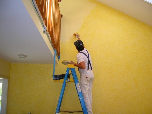 Environment Friendly Waterborne Interior Wall Paint , Artistic Stone Wall Paint