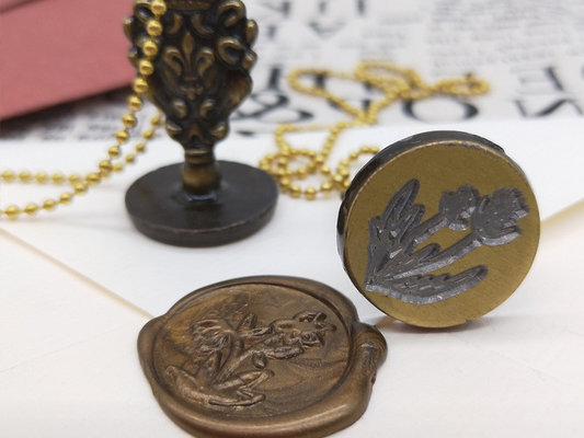 Korean Handle Wax Seal Metal Stamp