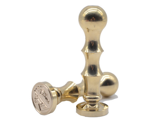 Custome Design Wedding Pure Copper Brass Handle Wax Seal Stamps