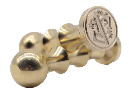 Custome Design Wedding Pure Copper Brass Handle Wax Seal Stamps