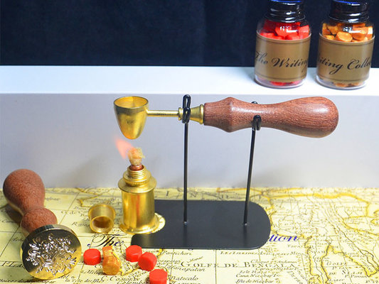 Luxurious Sealing Wax Bead Deluxe Kit With Custom Wax Seal Stamp