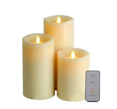 Led Flameless Moving Wick Led Pillar candles