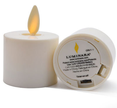 Battery Operated Warmer Moving Flame Votive Mini Led Tea Light Candle