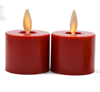 Battery Operated Warmer Moving Flame Votive Mini Led Tea Light Candle