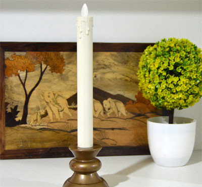 Rechargeable Taper Remote Control With Timer Function Led Flickering Wedding Candle Set
