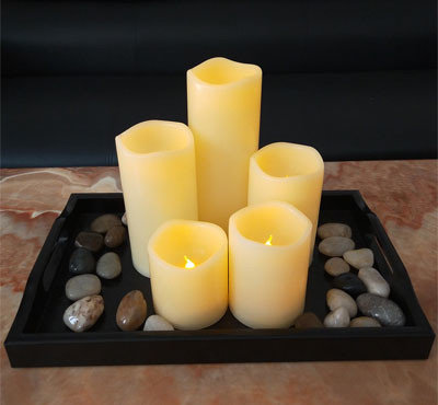 5pcs Waterproof Remote Control LED Outdoors Candles Night Lamp for Wedding Birthday Party Christmas Home Decor