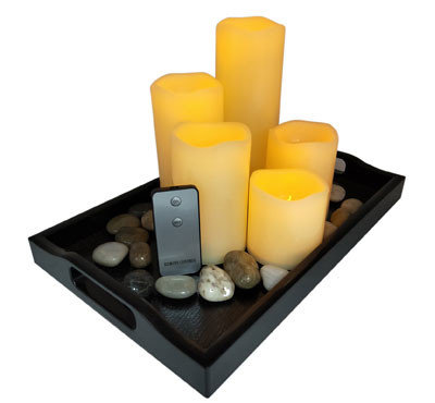 5pcs Waterproof Remote Control LED Outdoors Candles Night Lamp for Wedding Birthday Party Christmas Home Decor