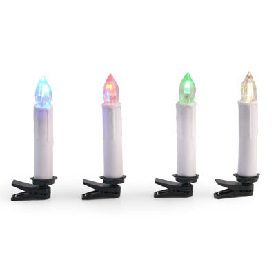 12pcs Yellow Light Flickering LED Taper Candles White Realistic Wax Drip LED Taper Candles