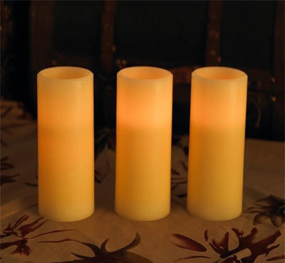 Remote Control Flameless Led Candle With 8 Key Remote For Church Votive